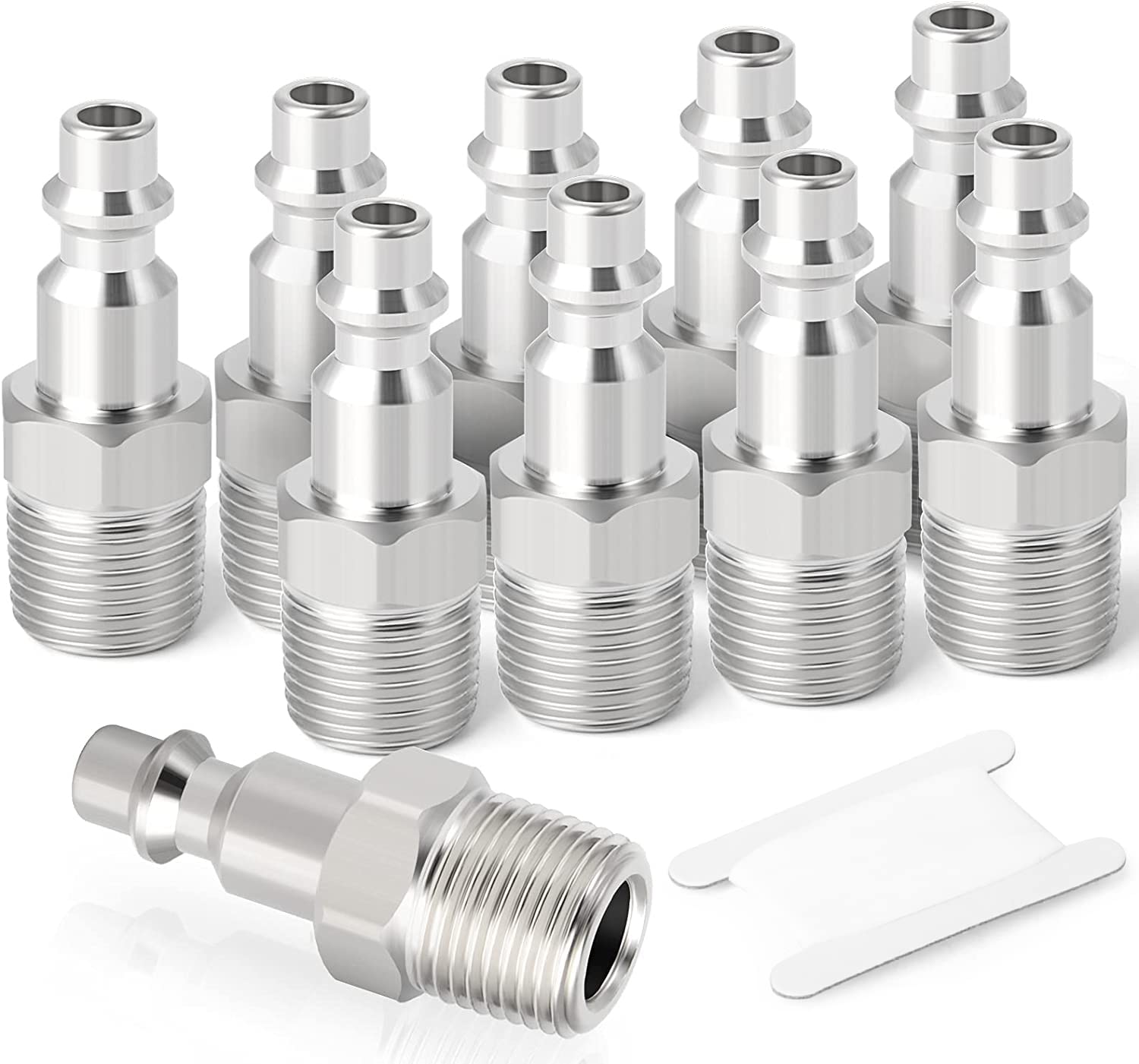 Snapklik.com : GASHER 3/8-Inch NPT Male Industrial Air Plug,1/4-Inch ...
