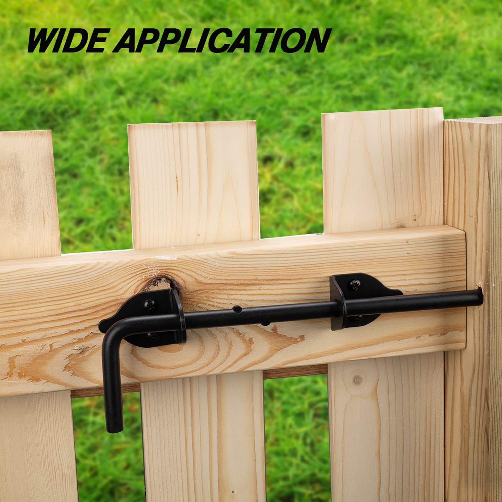 Snapklik.com : 12 Inch Cane Bolt Heavy Duty Gate Drop Rod, Steel Gate ...