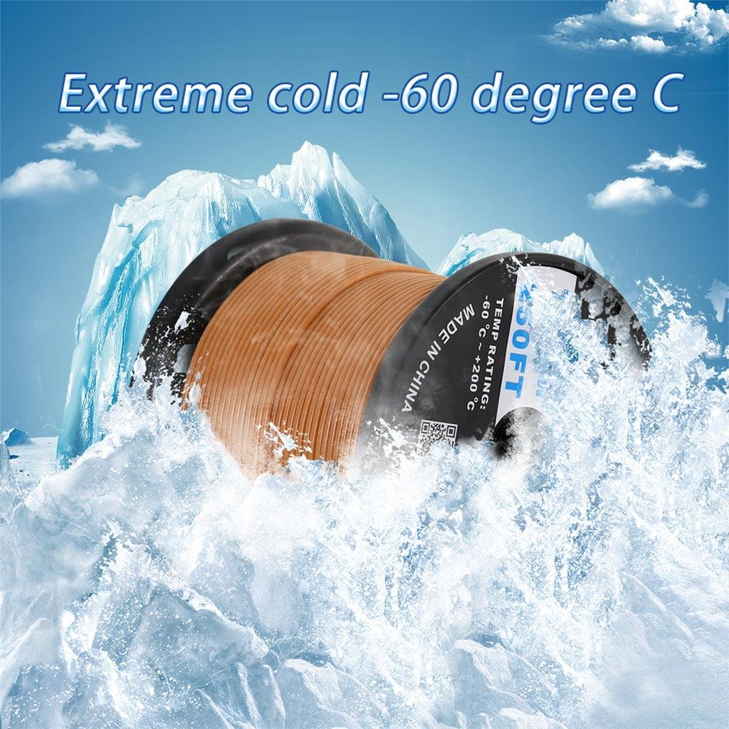 Snapklik.com : 20 Gauge Silicone Wire Spool 250 Ft Orange Flexible 20 ...