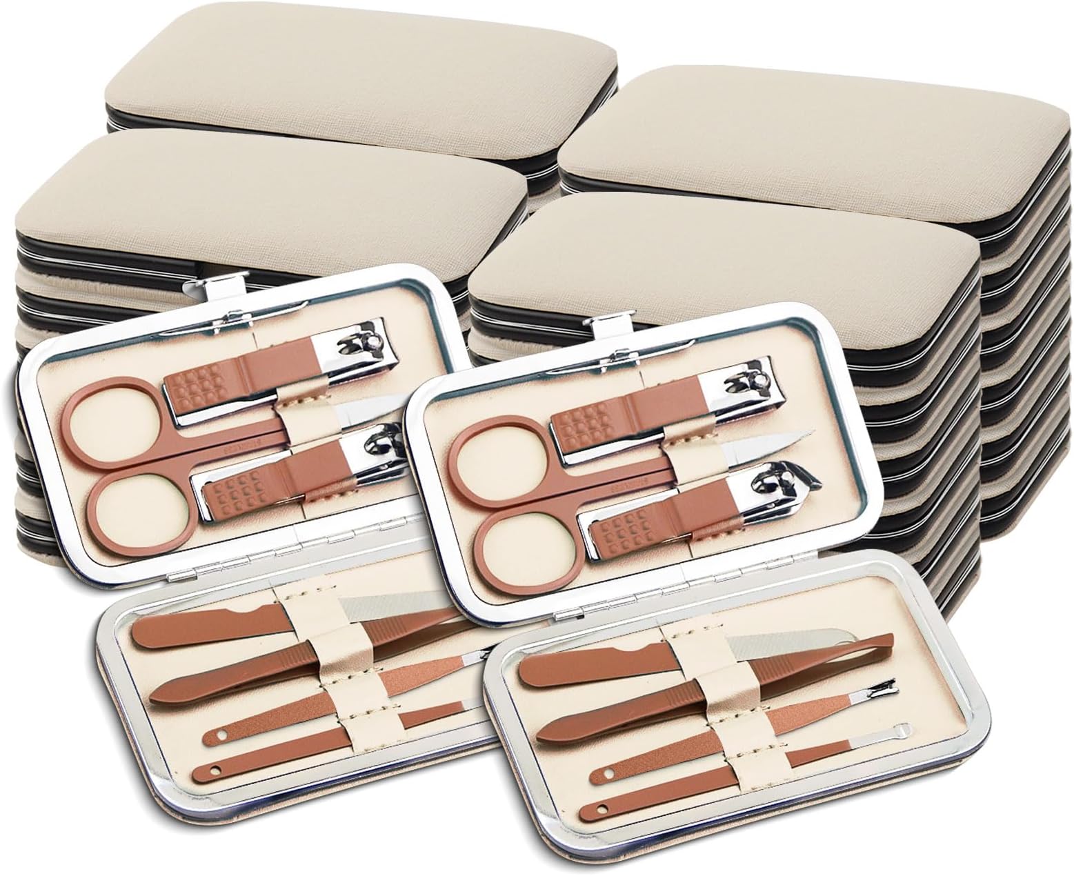 Amazon.com : 30 Set Manicure Kit Bulk Nail Clippers Kit 7 in 1 Mini ...