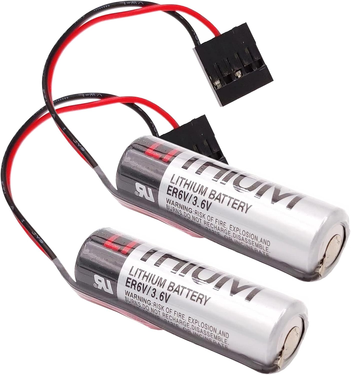 Amazon.com: Zivases 2-Pack ER6V 3.6V ER6VC3N Replacement Battery with ...