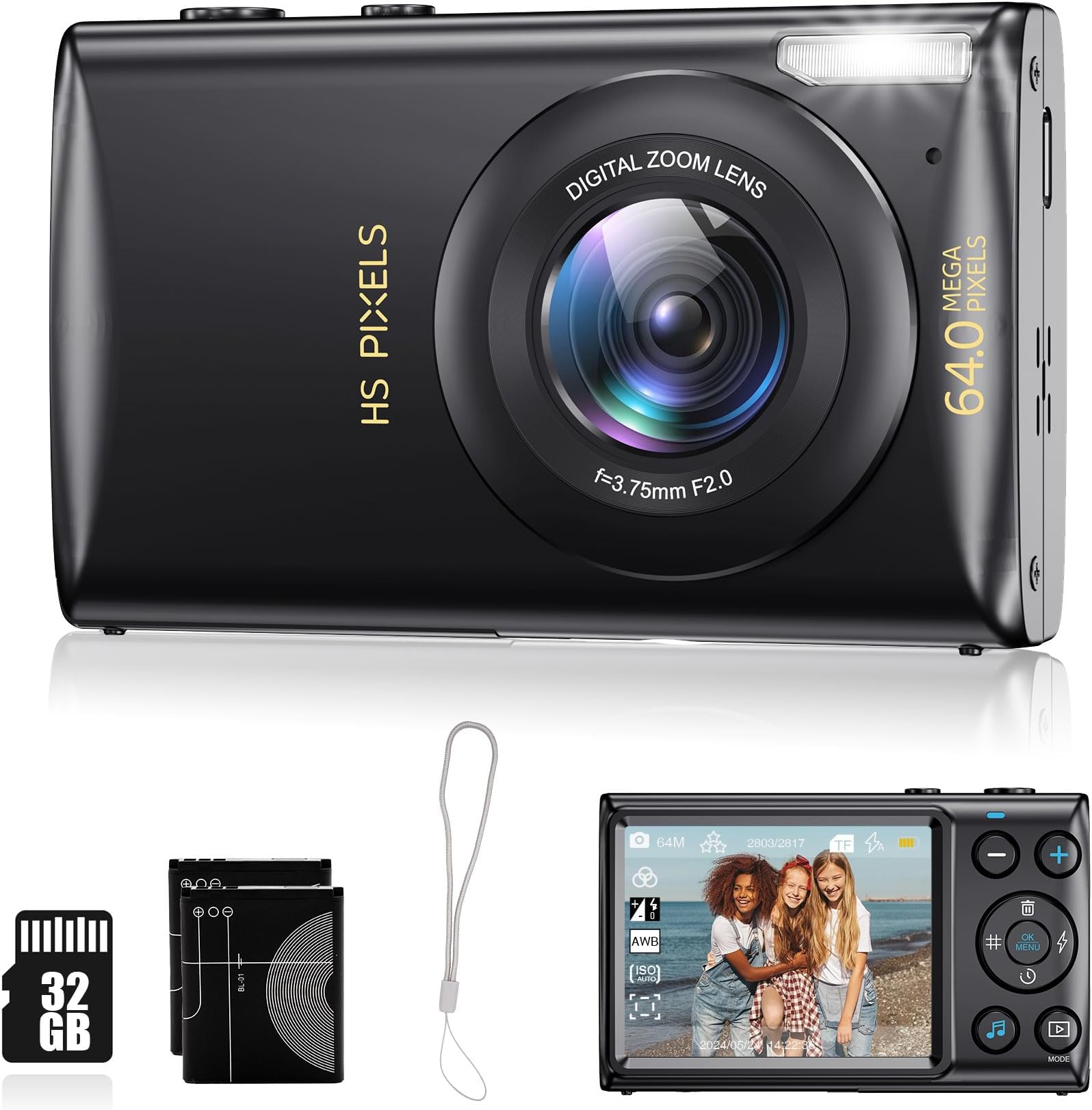 Buy Sheawasy 4K Digital Camera Vlogging Camera Photography And Video ...