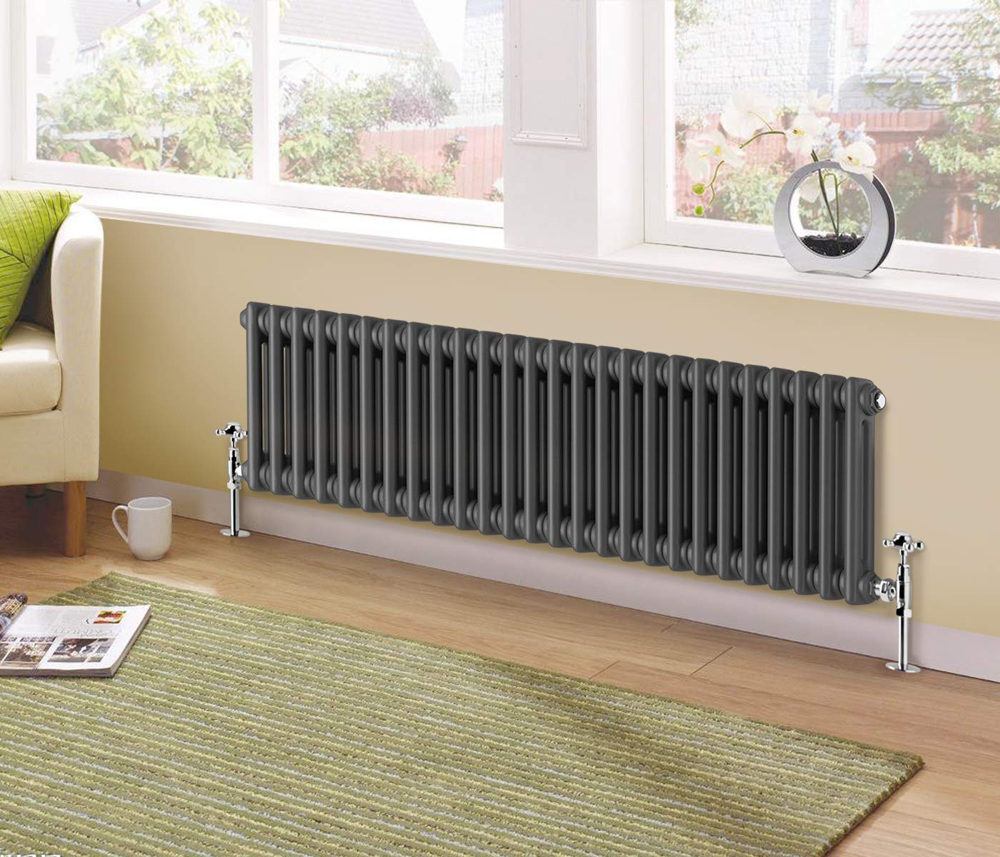 NRG 300x1190 Traditional Colosseum Cast Iron Bathroom Radiator ...