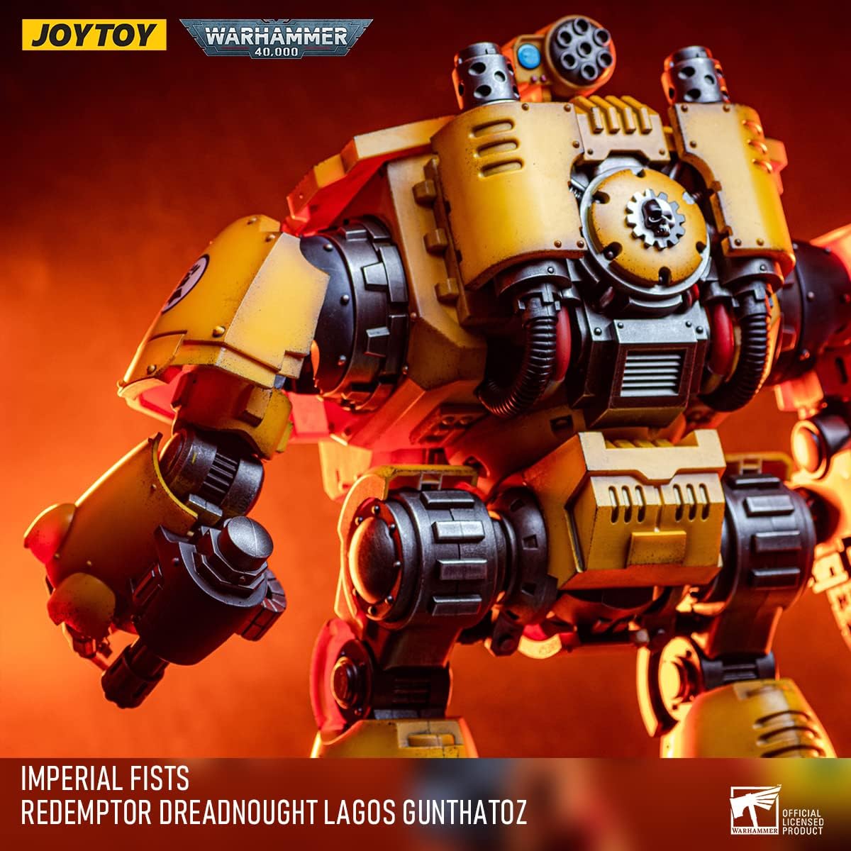 JOYTOY – Figuras de acción 118 Warhammer 40K Mecha Imperial Fists Redemptor Dreadnought Lagos ...