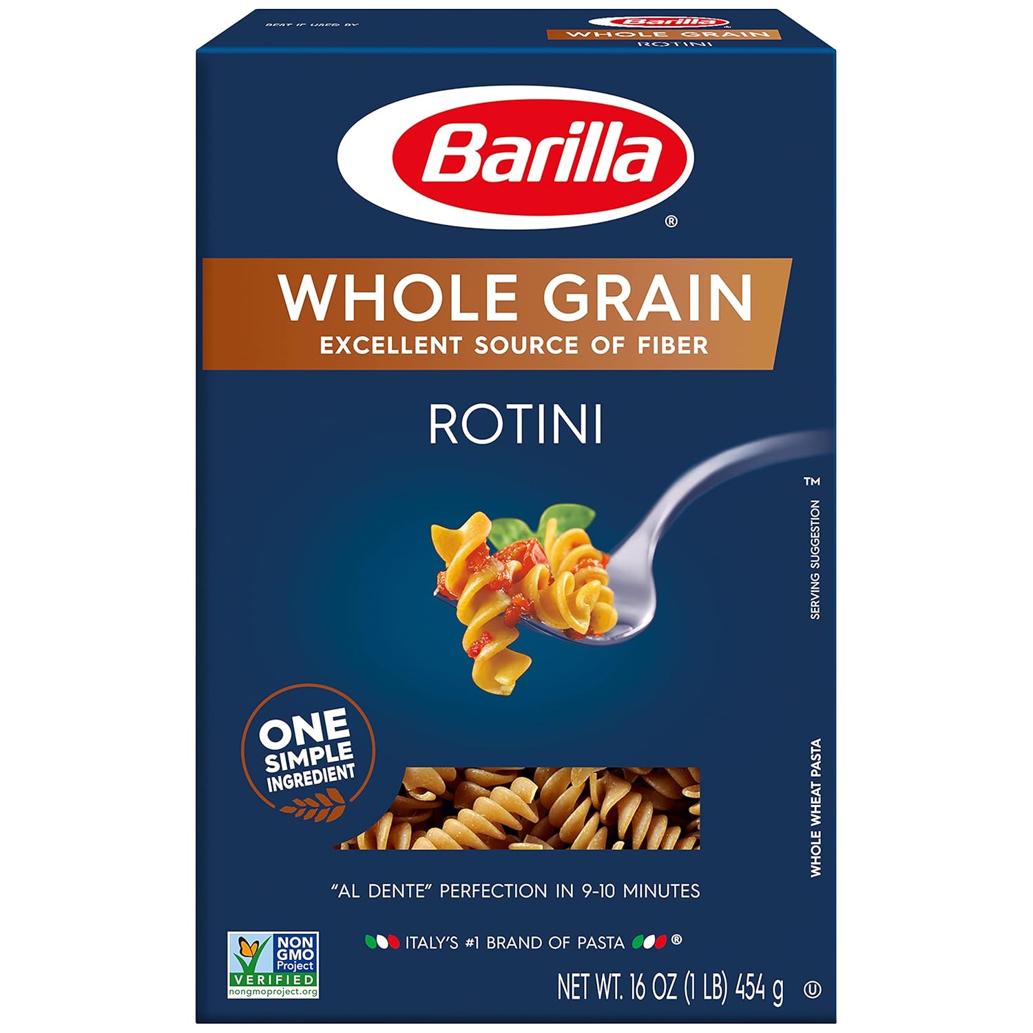 Amazon.com : Barilla Whole Grain Pasta, Rotini, 16 Ounce (Pack of 12 ...