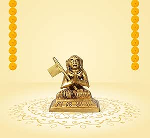 Amazon.com: Putrika Traditional Brass Ramanujar Idol|Ramanujacharya ...