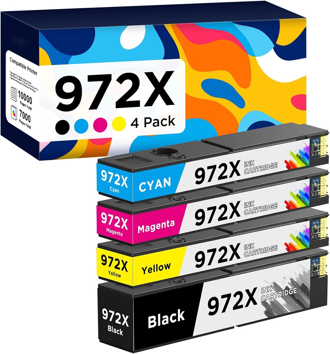 Amazon.com: 972X Ink Cartridges High Yield Compatible Replacement for ...