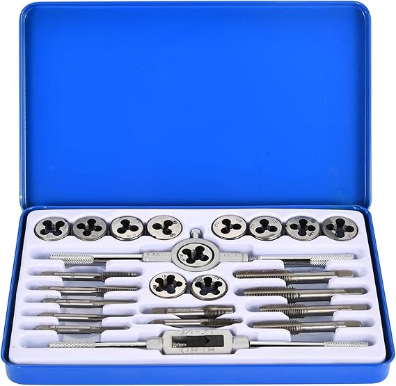 GOCCIDA 24 PCS Metric Tap and Die Set Tool Kit for Creating Repairing ...