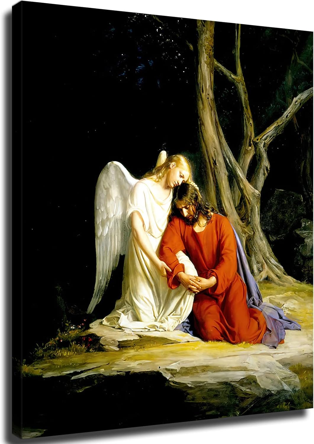 Amazon.com: Angel Comforting Jesus Before His Arrest in The Garden of ...