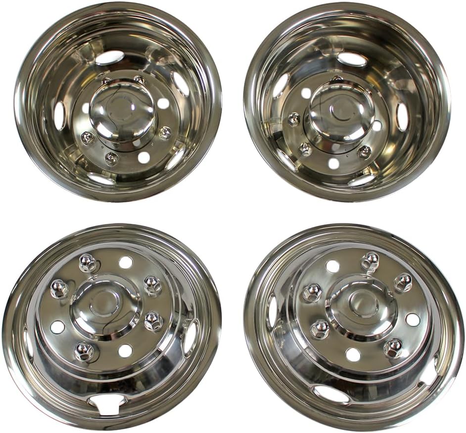 Amazon.com: Set of Four 17" Dually Bolt-On Wheel Simulators for Chevy ...