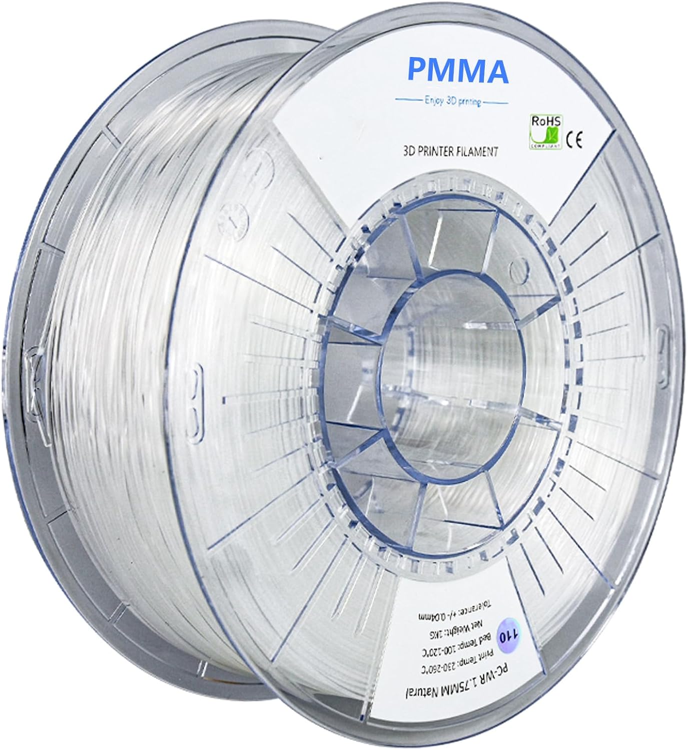 Amazon.com: PMMA Filament, Transparent Filament 1.75mm Suitable for FDM ...
