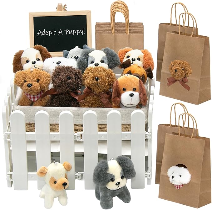 Amazon.com: Tldcdte 37Pcs Adopt A Puppy Party Favors Dog Party Favors ...