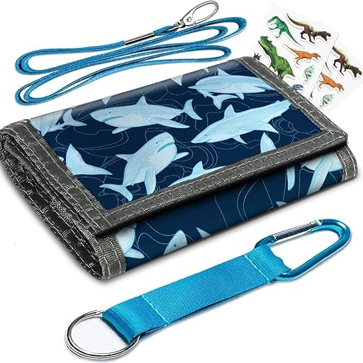 Amazon.com: Maplerich-Kids Wallet for Boys Girls- Kids Trifold Wallet ...