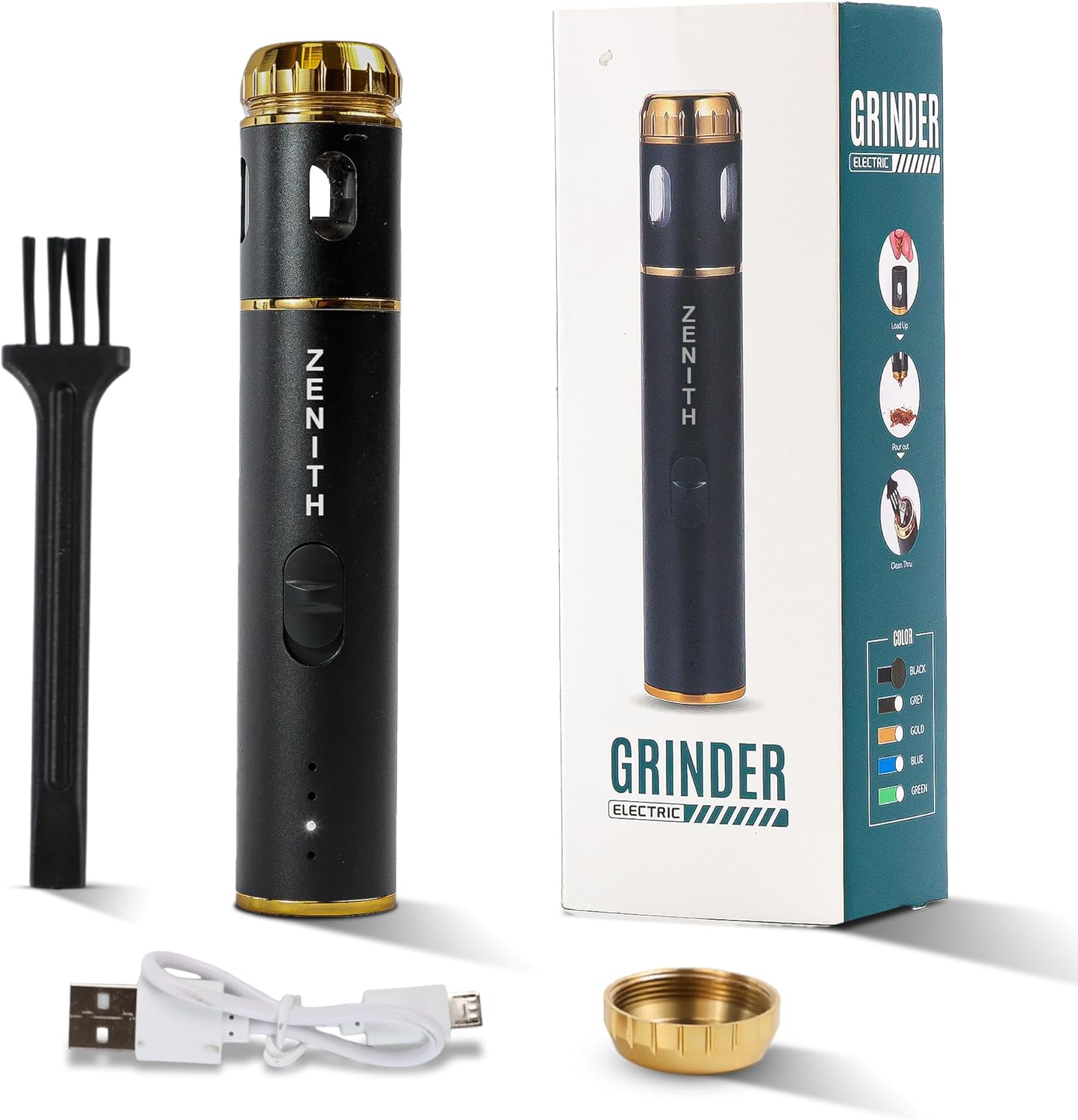 Amazon.com: Zenith Product Electric Spice Herb Grinder Pen - Anti Clog ...