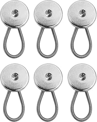 Amazon.com: MUONGJUE 6 Pcs Adjustable Button Extenders, Elastic Collar ...