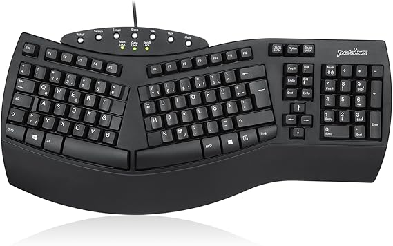 Perixx 11523 PERIBOARD-512 Ergonomic Keyboard, Black : Amazon.se ...