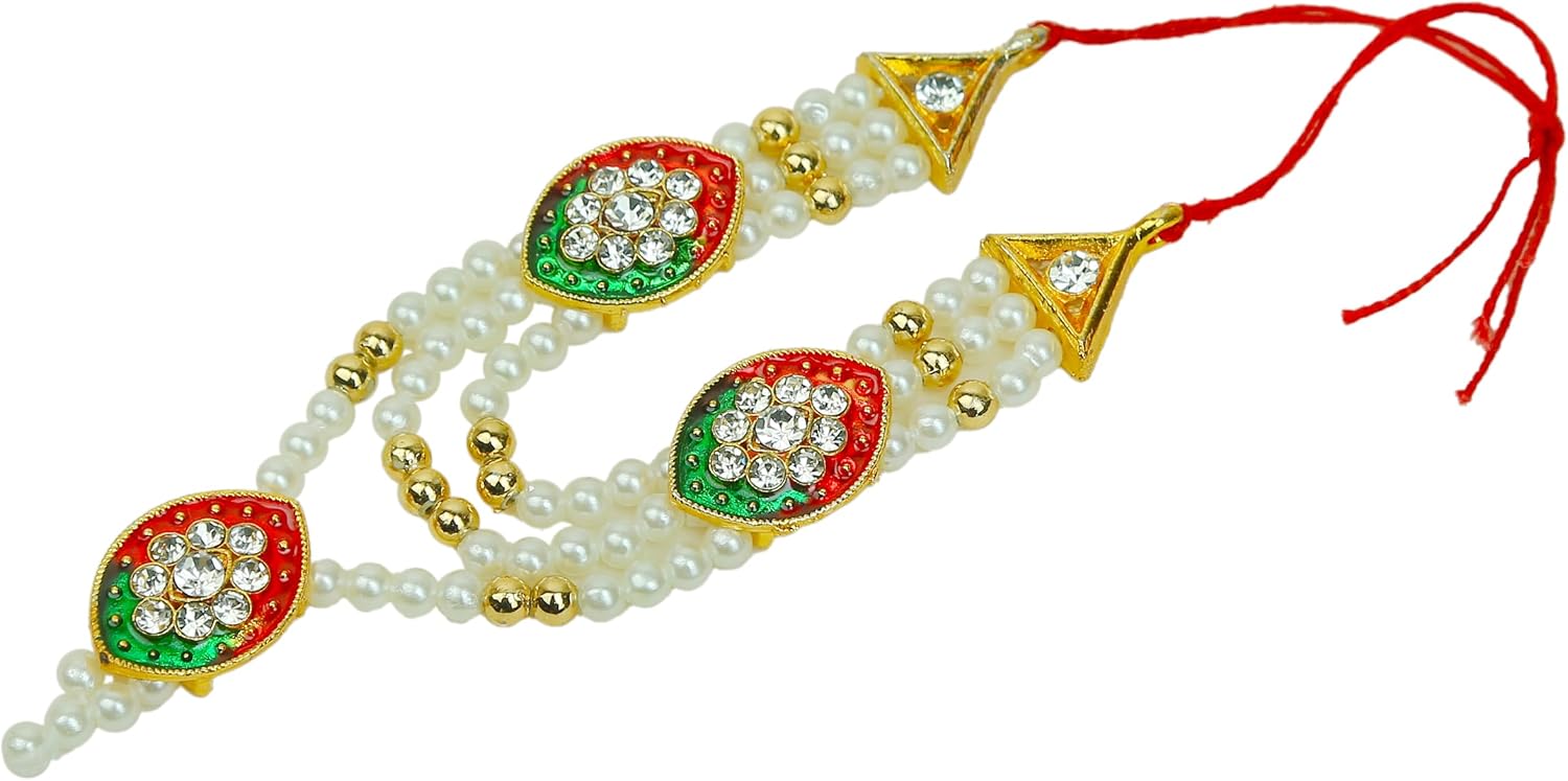 Decorative Moti Mala Beads Set for Laxmi Ganesh Devi Chile | Ubuy