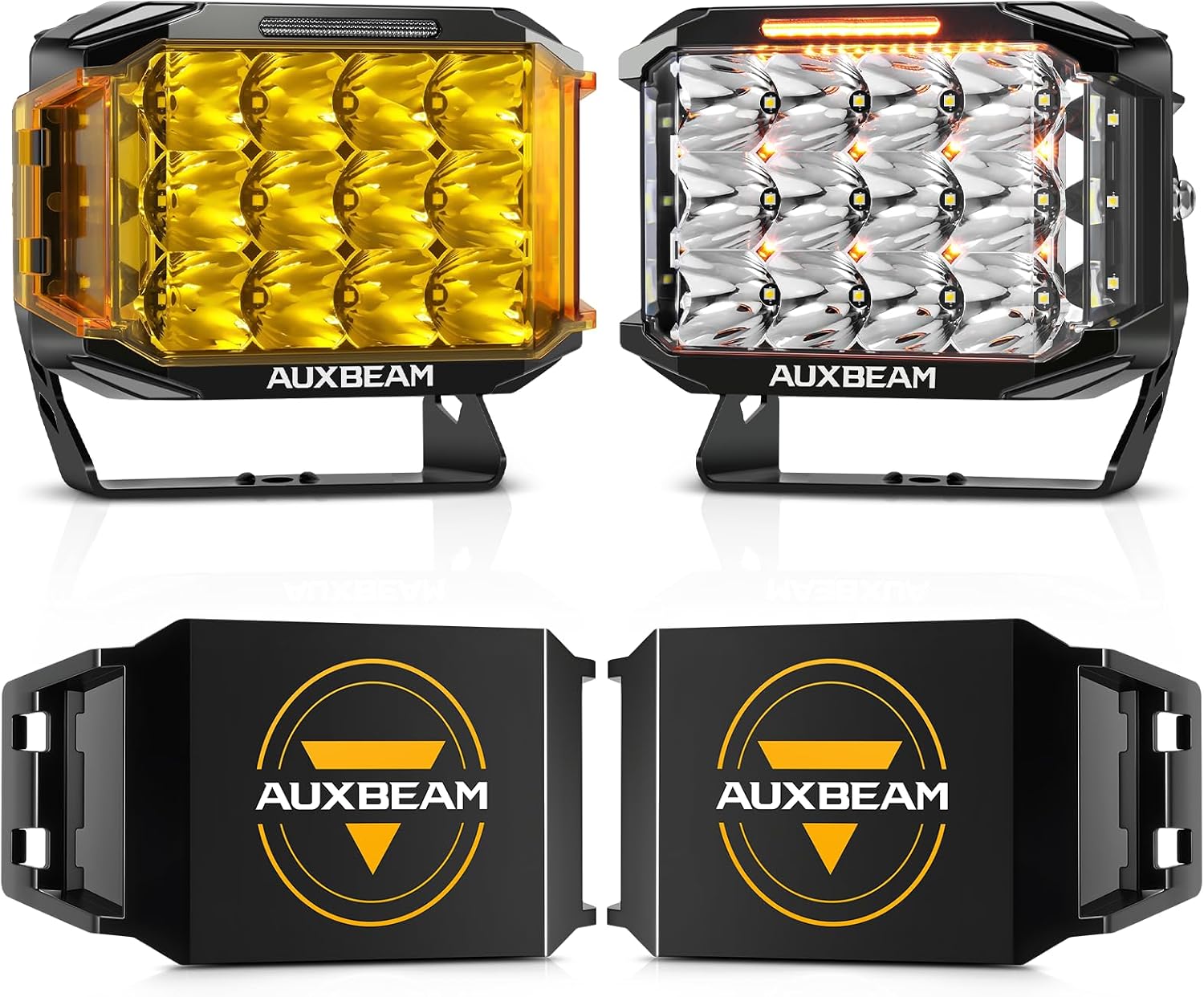Amazon.com: Auxbeam V-MAX Series 204W LED Driving Pod Lights, 7Inch ...
