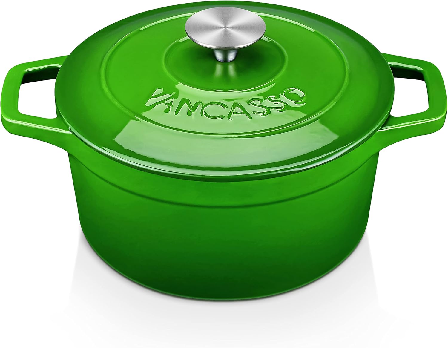 vancasso Cast Iron Pot, Non-Stick Ovenproof Enamelled Casserole Pot, 3 ...