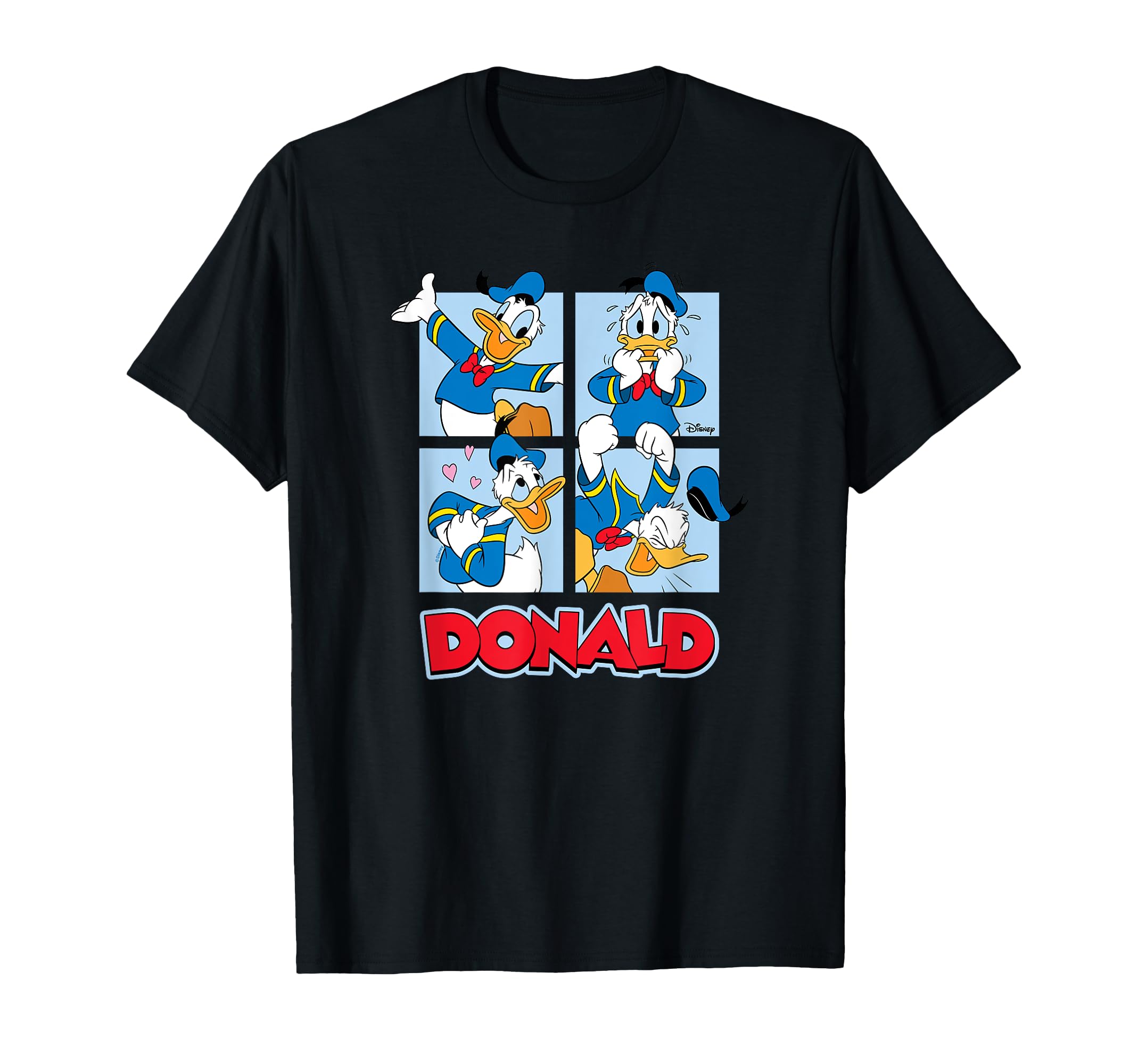 Amazon.com: Donald Duck - Donald Duck Grid T-Shirt : Clothing, Shoes ...