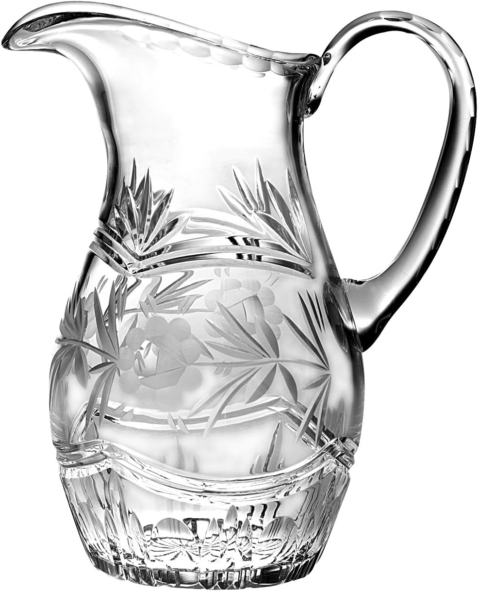 Amazon.com: Godinger Pitcher Carafe, Crystal Glass Water Pitcher Carafe ...