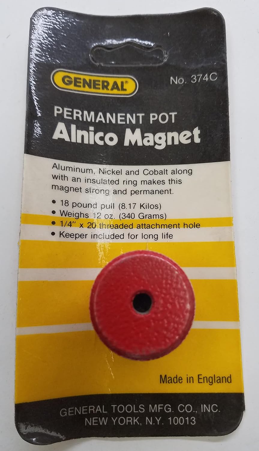 374c 1x1-1/16 Pot Magnet 390100 General Tools: Amazon.com: Industrial ...