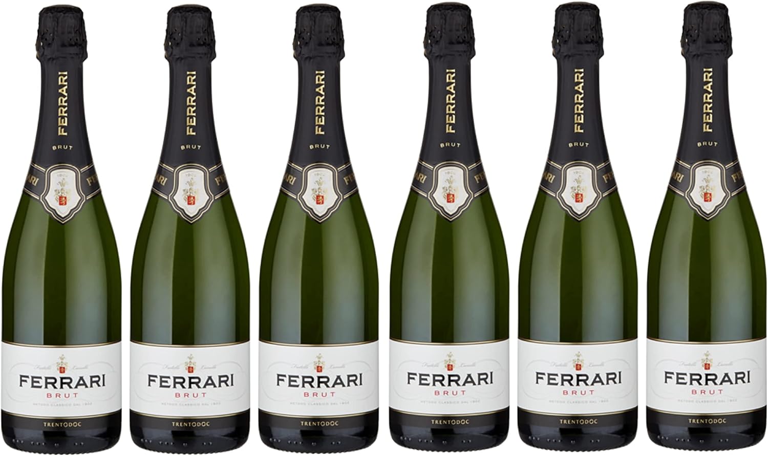 Ferrari Brut Metodo Classico Trentodoc [ 6 Botellas x 750ml ] : Amazon ...