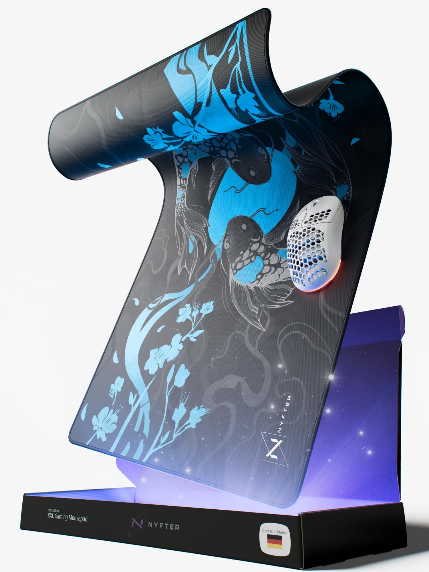 Nyfter - RGB XXL Gaming Mauspad RGB Nyfpad 900x500mm Mousepad Liquid ...