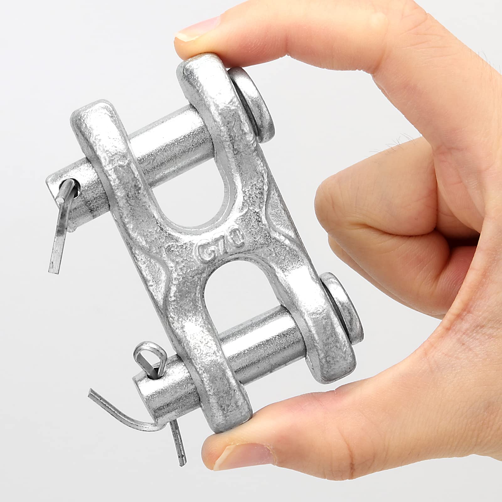 Snapklik.com : 6 Packs 3/8 Inch Double Clevis Link, Chain Repair Links ...