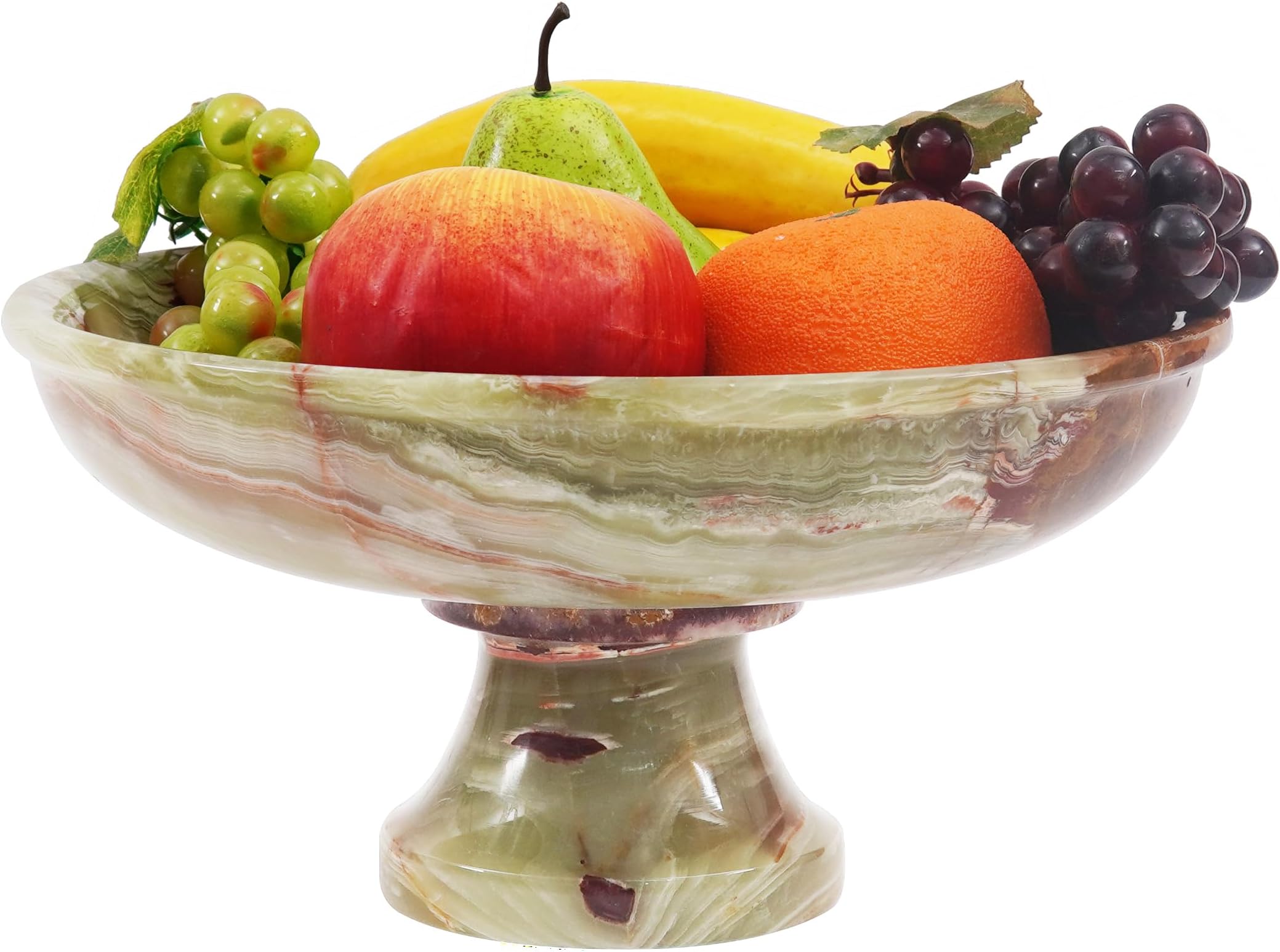 Amazon.com: Radicaln Marble Fruit Bowl 10" Green Onyx Handmade Fruit ...
