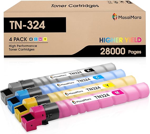 Amazon.com: MasaiMara TN324 TN-324 TN324K TN324C TN324M TN324Y High ...