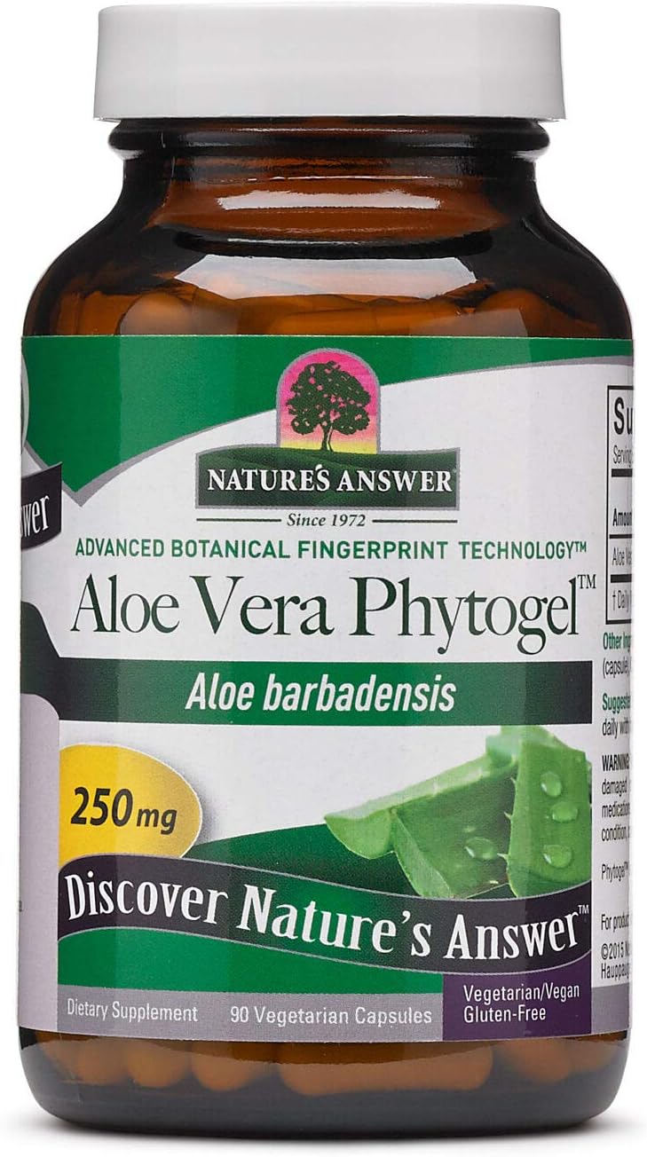Amazon.com: Aloe Vera Phytogel 90 caps, Nature's Answer : Health ...