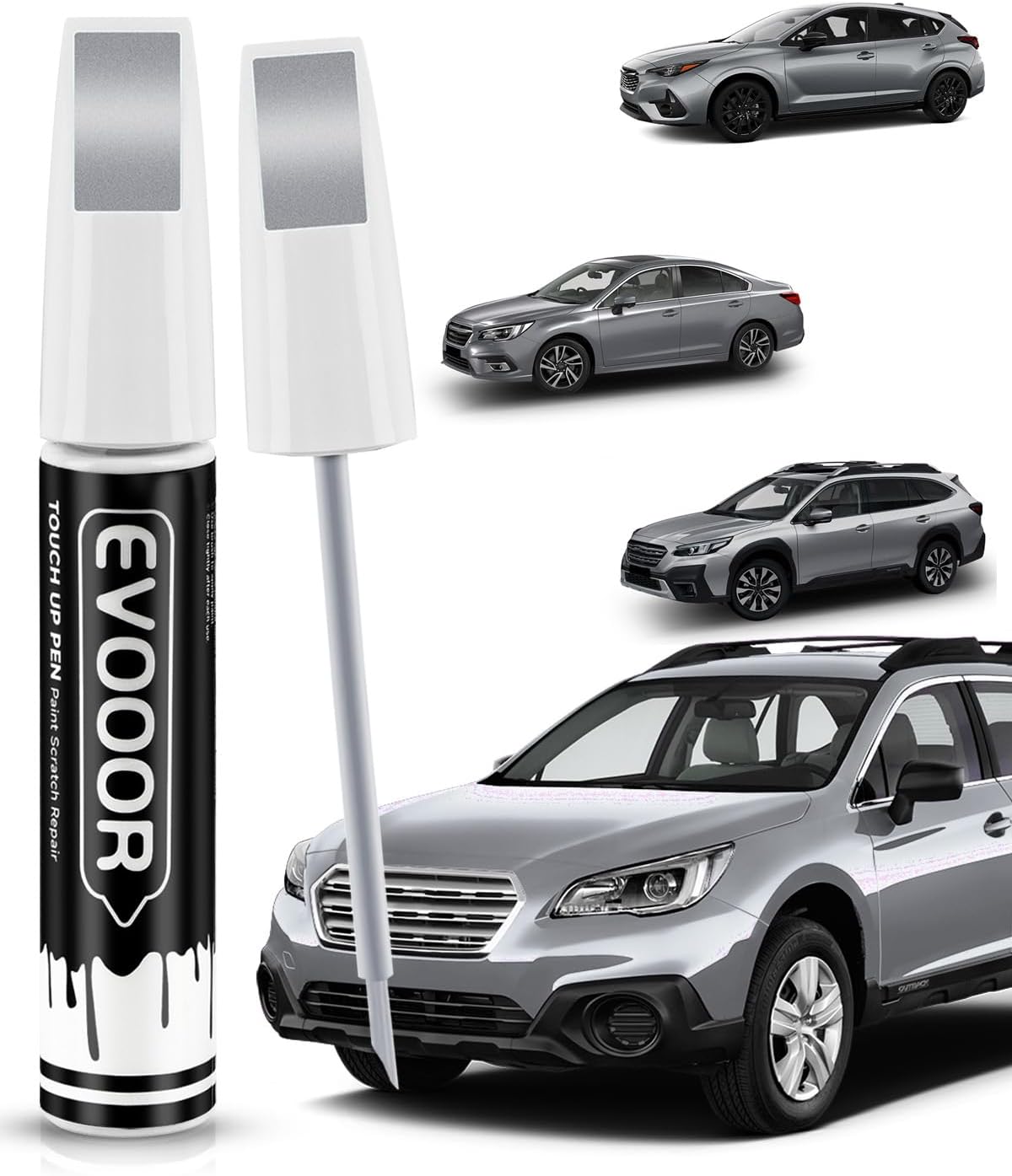 Amazon.com: EVOOOR G1U Ice Silver Metallic Touch Up Paint Compatible ...