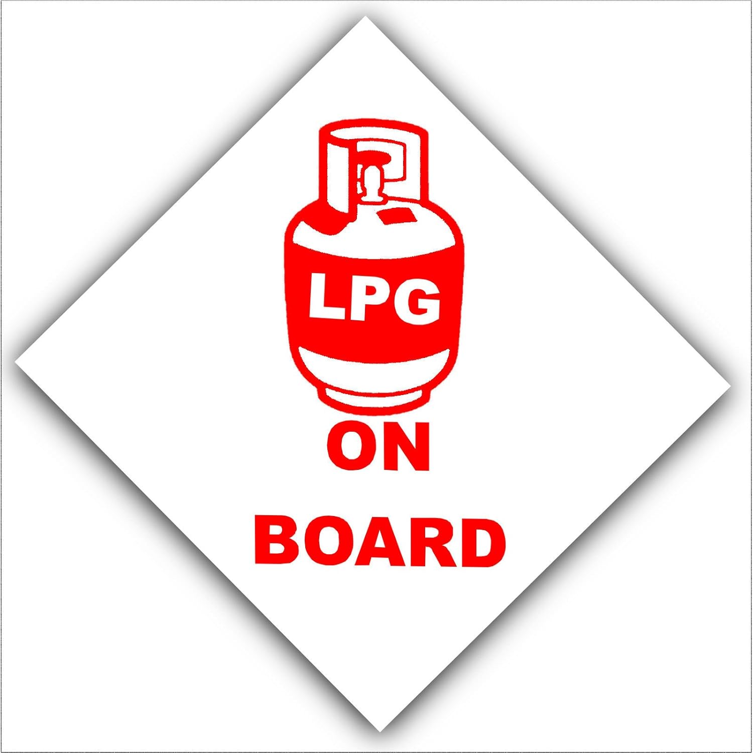 Amazon.com: 6 x LPG Gas on Board Warning Stickers : Automotive