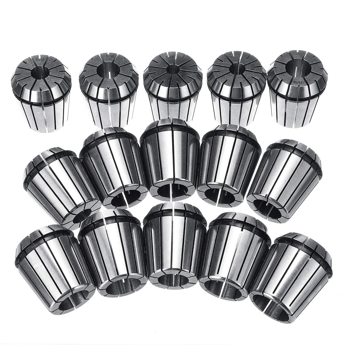 12 Piece Collet Set ER20 Spring Collet Set 12-Pack - 1/8