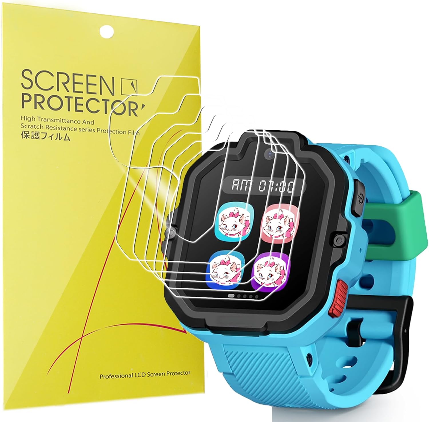 Amazon.com: Lamshaw Compatible for TickTalk 5 Screen Protector, [6 Pack ...