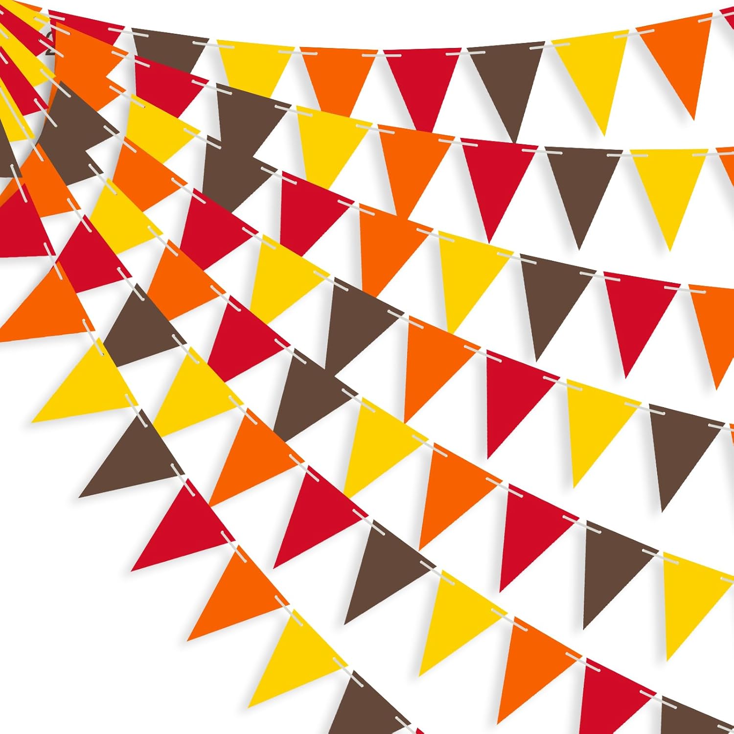 Amazon.com: Fall Pennant Banner, Fall Color Triangle Flags Paper ...