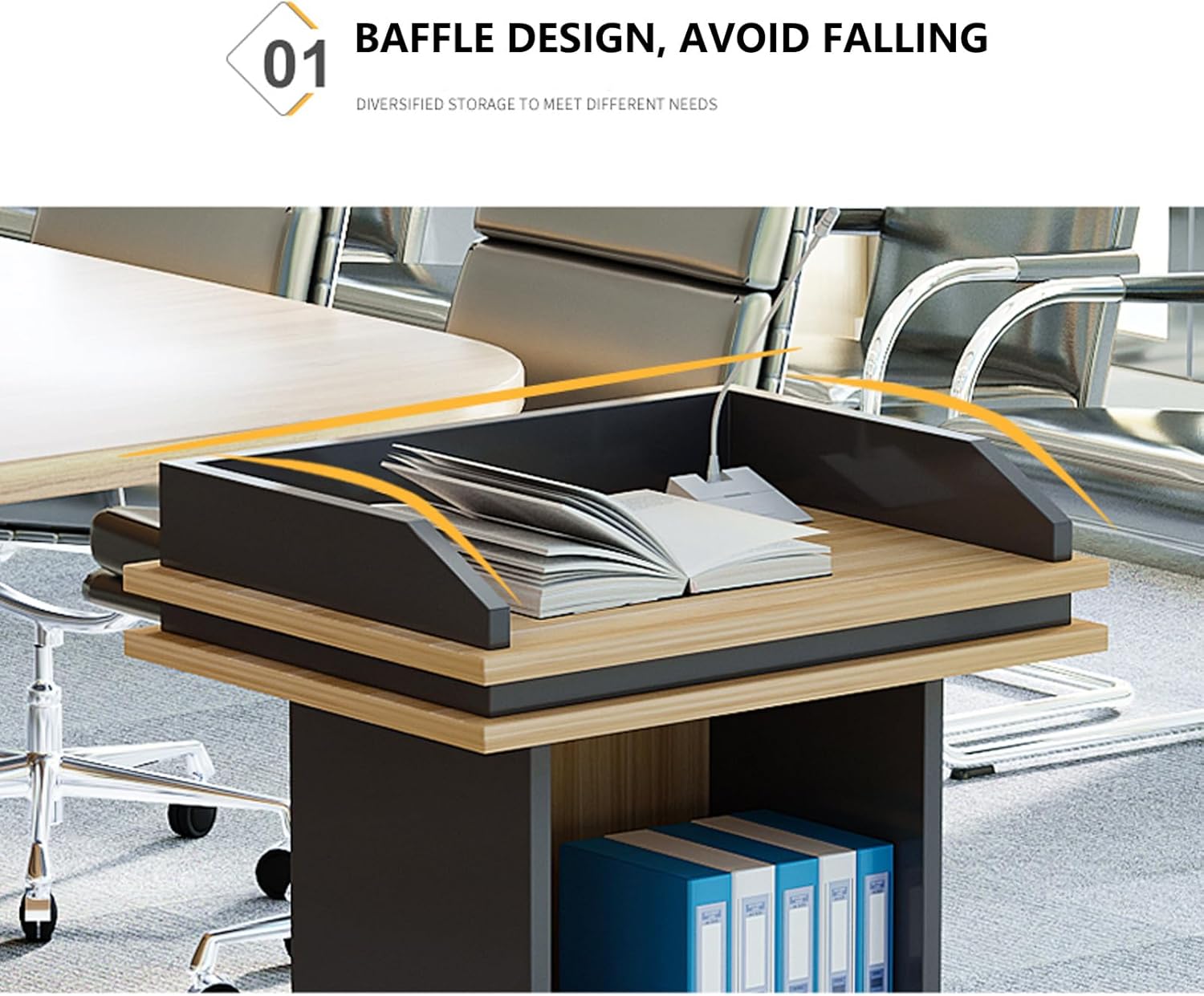 Podium Pulpit Stand with Shelf for Church, Rolling Dominica | Ubuy