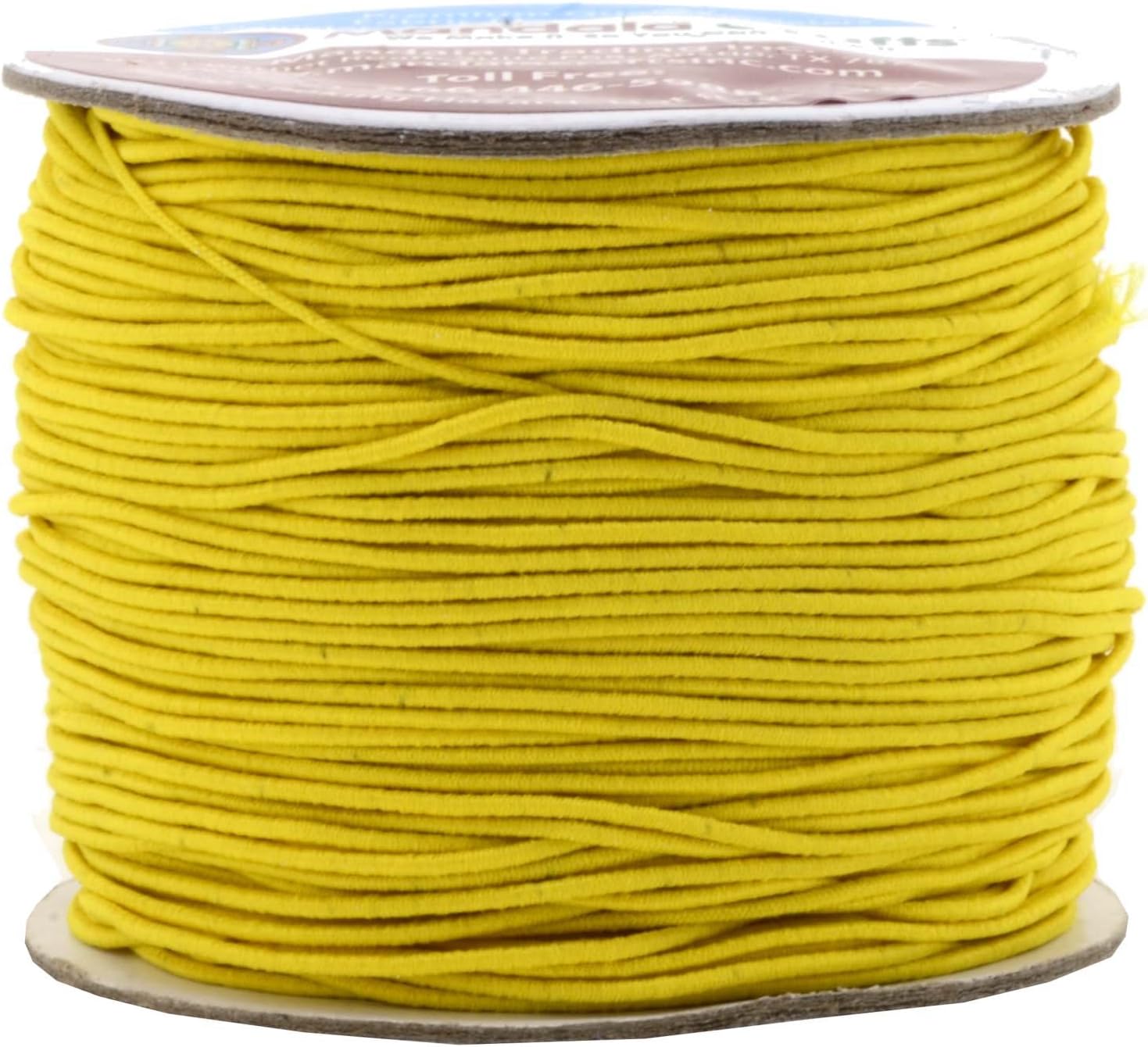 Amazon.com: Mandala Crafts 1mm Yellow Elastic Cord for Jewelry Making ...