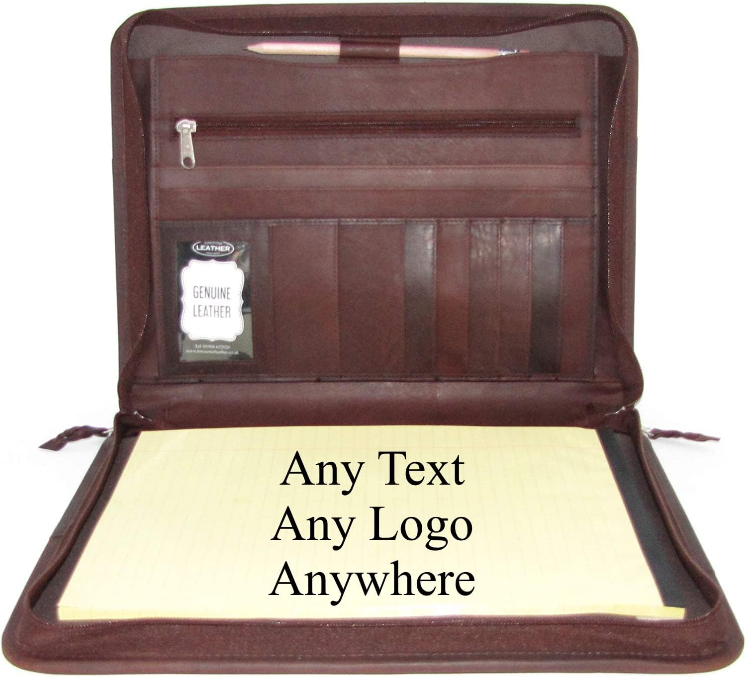 Brown Leather Presentation A4 Folder Portfolio H0100/1 (Personalise ...