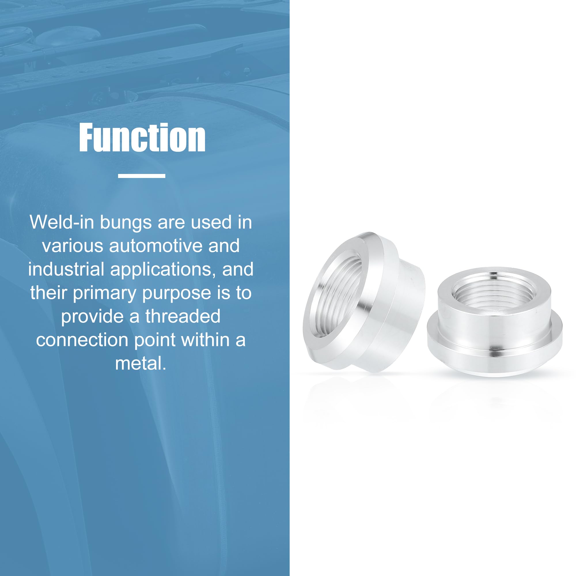 Stepped Design Welding Bung 4x Billet CNC -10AN 10AN ORB Female ...