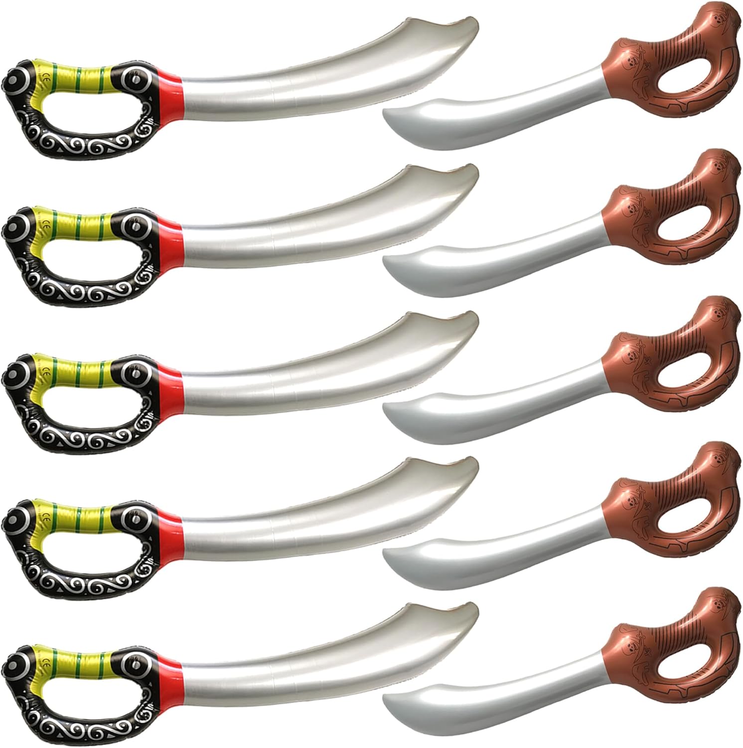 Amazon.com: 10 Pieces Inflatable Pirates Swords Knives for Kids Party ...