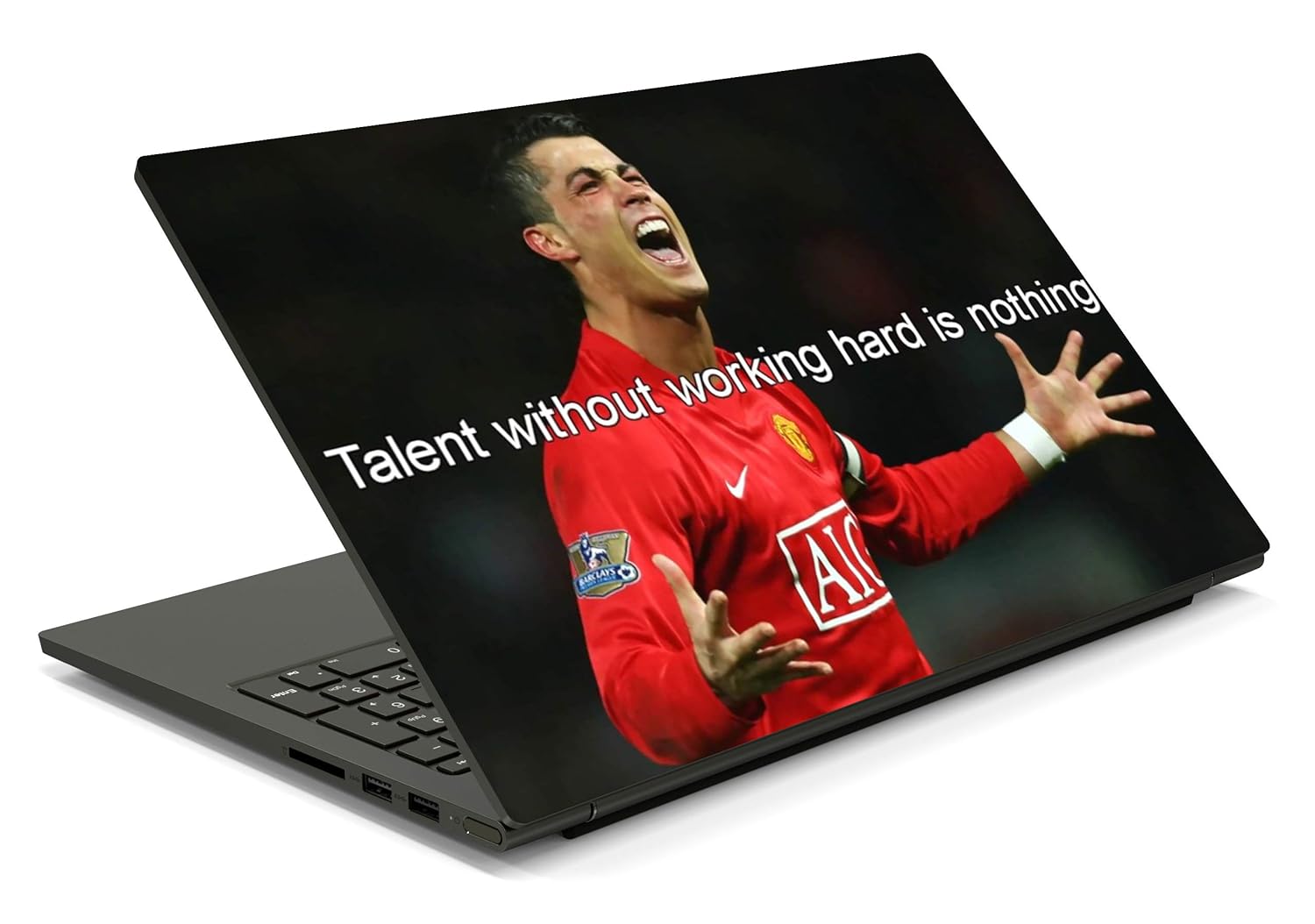 ISEE 360® Laptop Skin Cover Laminated CR7 Stickers and Free Track pad ...
