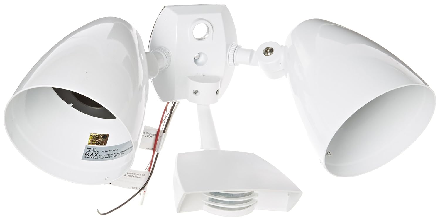 RAB Lighting STL110HBW Stealth 110 Sensor with Twin Precision Die Cast ...