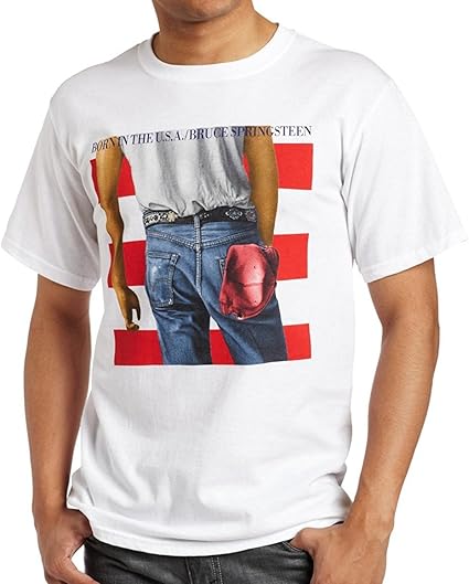 Amazon.com: FEA Mens Bruce Springsteen Born in The USA Tee Fashion t ...