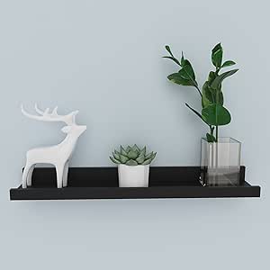 Befied Étagères Murales Flottante Style Industriel Bois et Métal Meuble ...