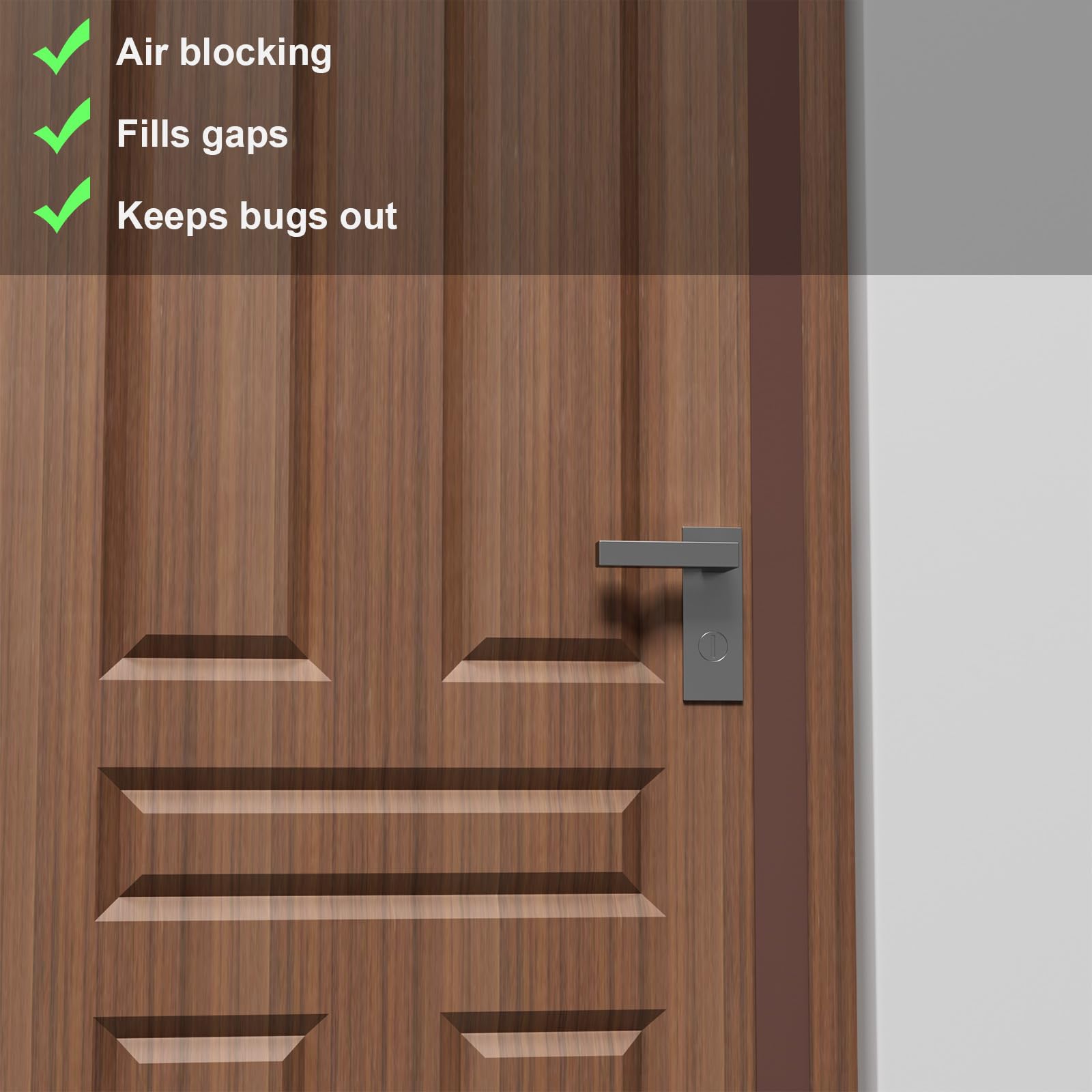 Snapklik.com : T-Shaped Door Draft Stopper, 1.97 In X 40 Ft Silicone ...
