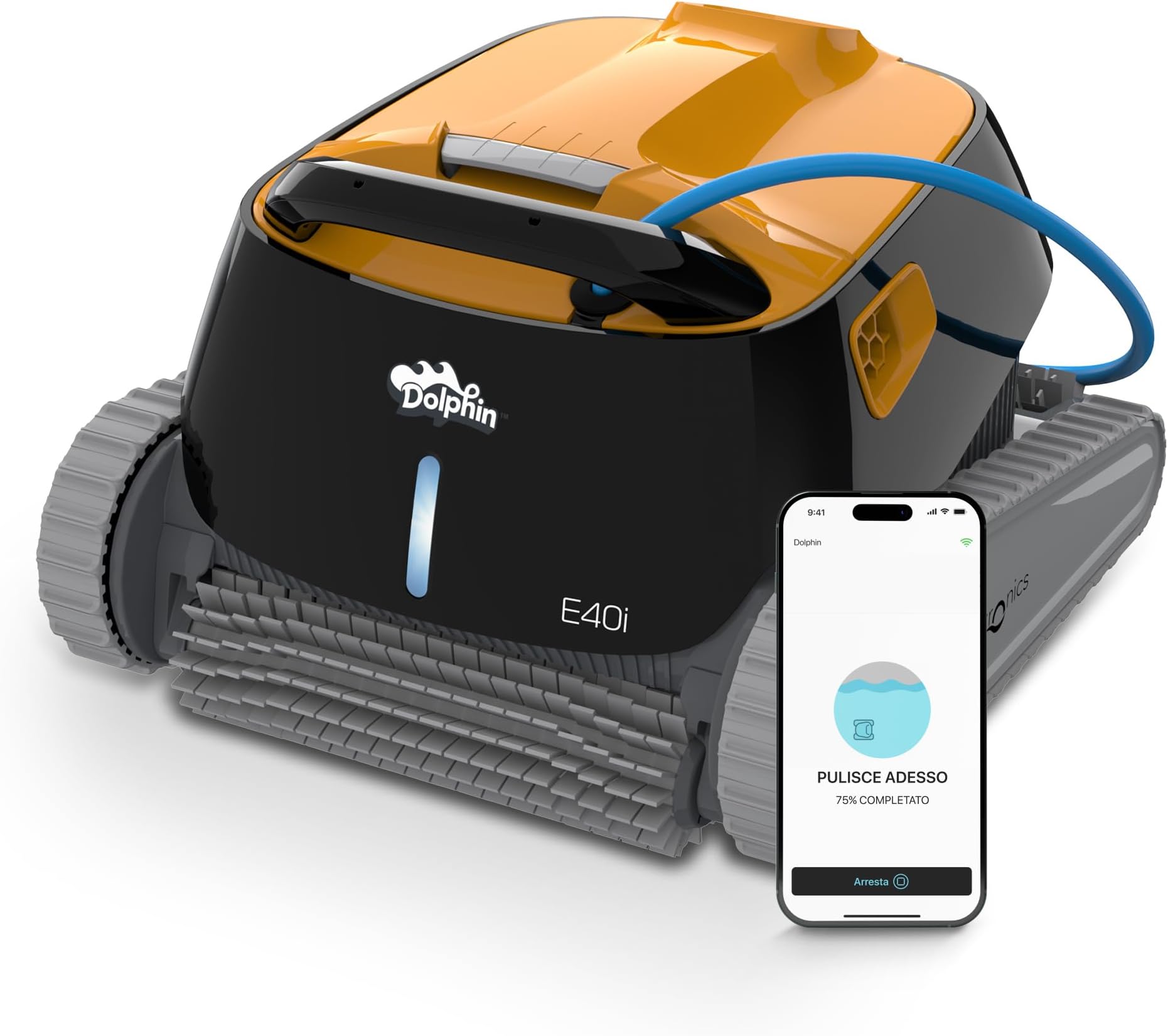 Dolphin E20 Automatischer Poolreiniger Poolroboter - Wandklettern, Eingelassene Pools bis zu 10 ...