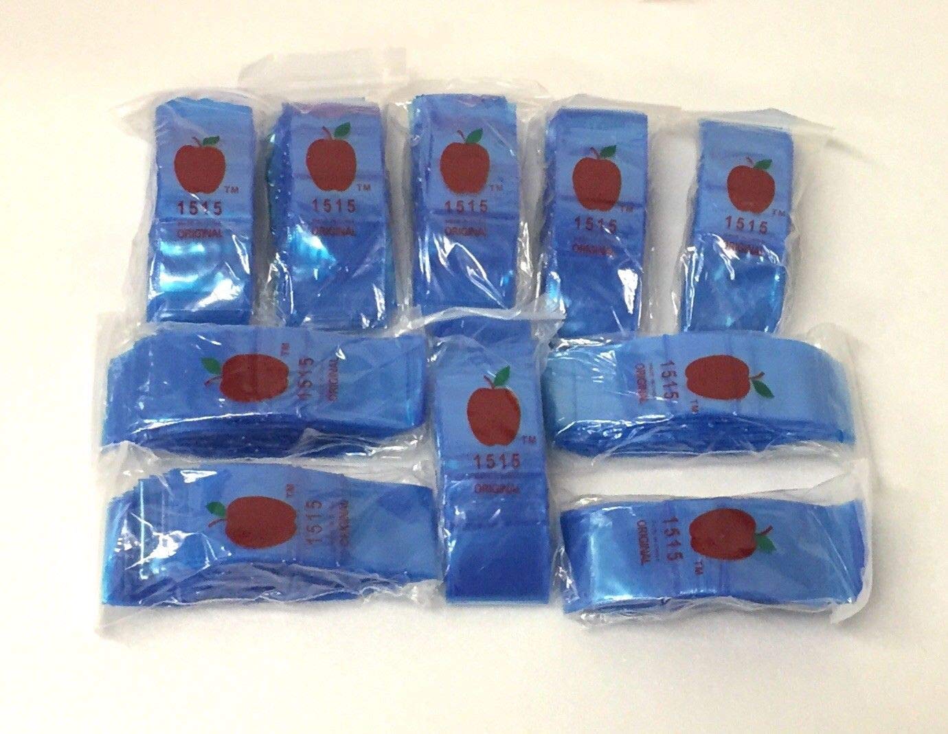 Amazon.com: 1515 (1.5"X1.5") Blue Color Apple Brand Bags Mini Zip Lock ...