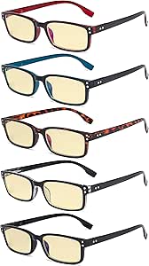 Amazon.com: Eyekepper Blue Light Blocking Reading Glasses with Yellow ...